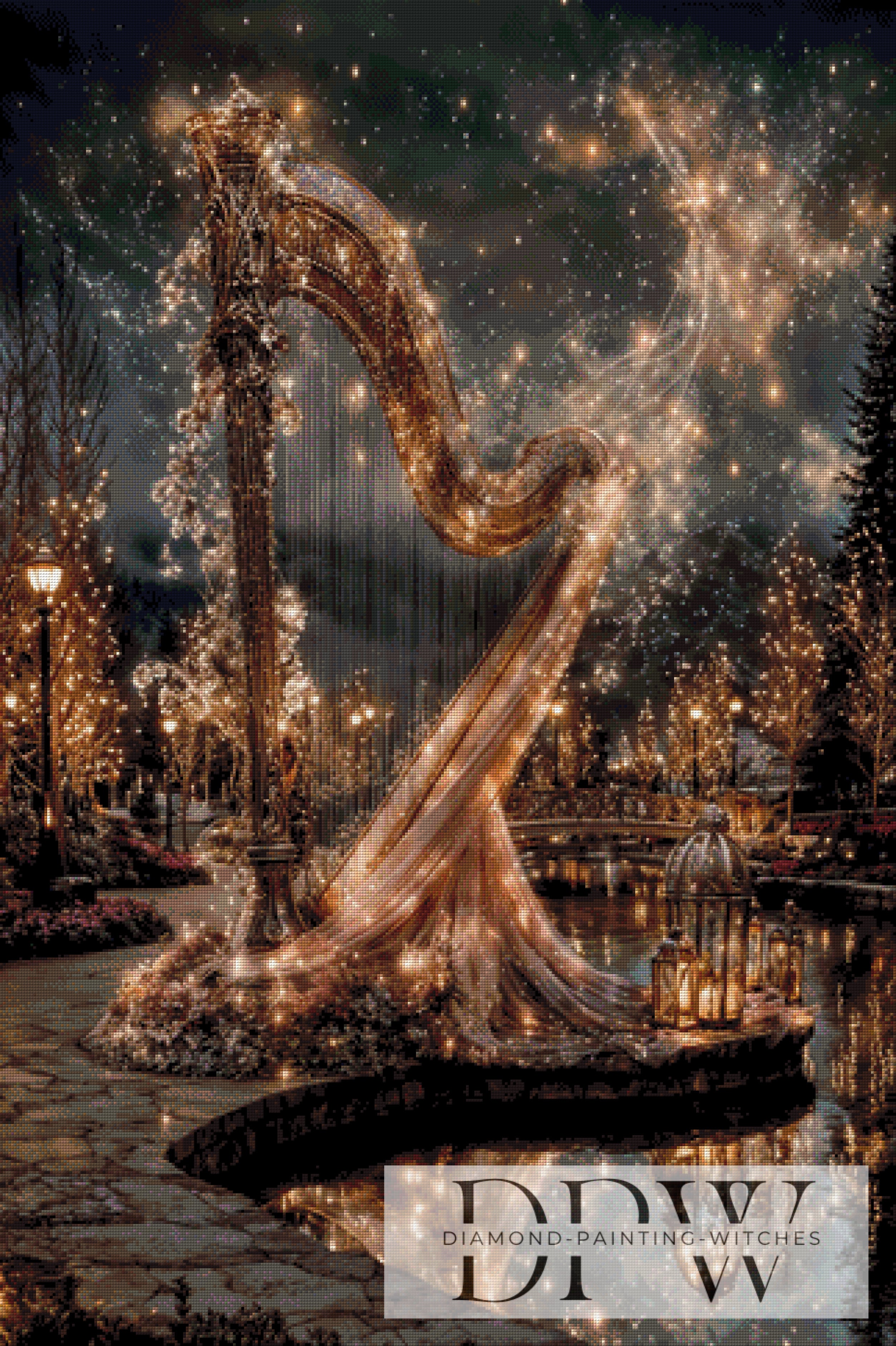 Star Harp by Pixxel Pics 80x120cm mit 135 Farben DPW-1326 – Diamond ...