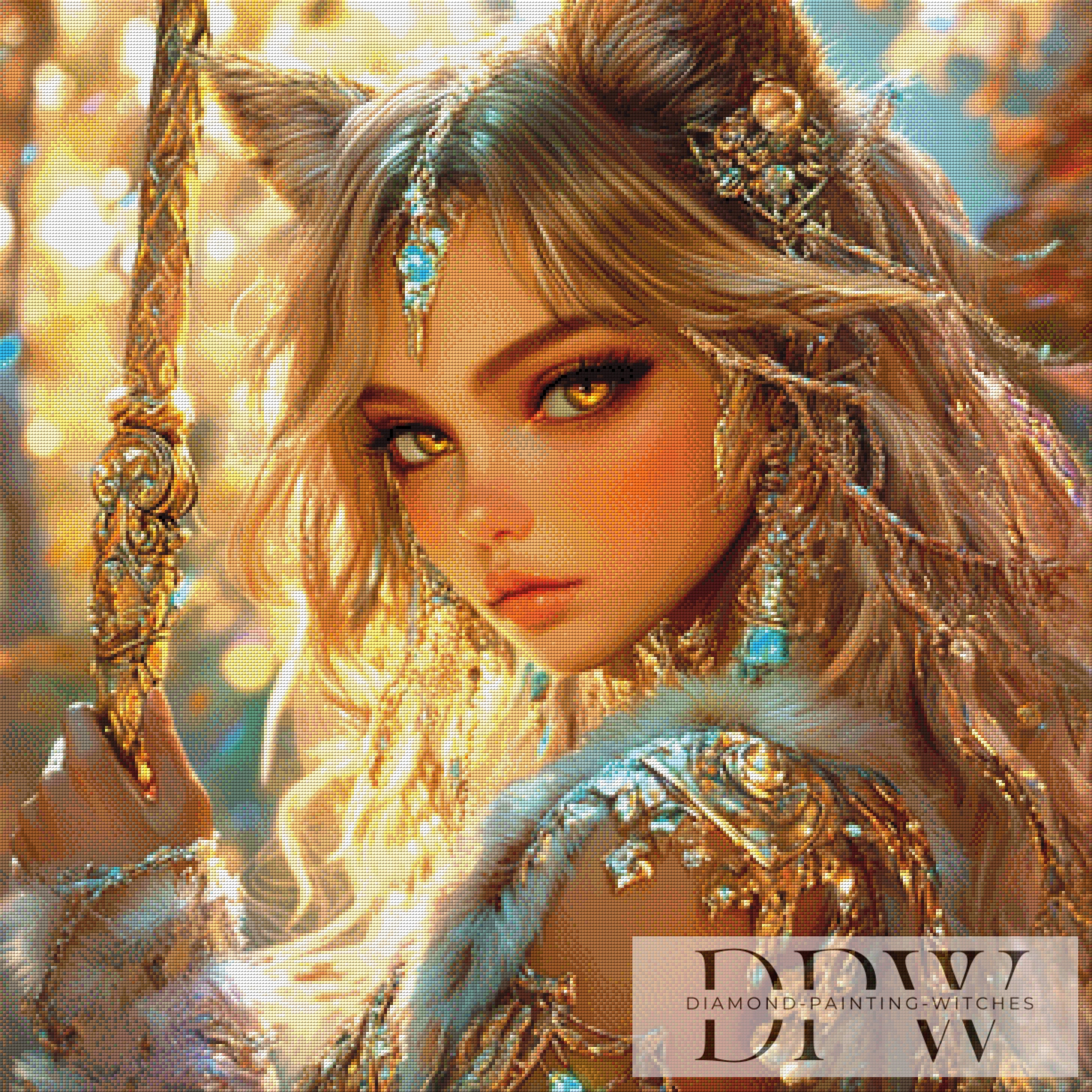 Cat Princess by Lisa Morgan 90x90cm mit 240 Farben DPW-3243 – Diamond ...