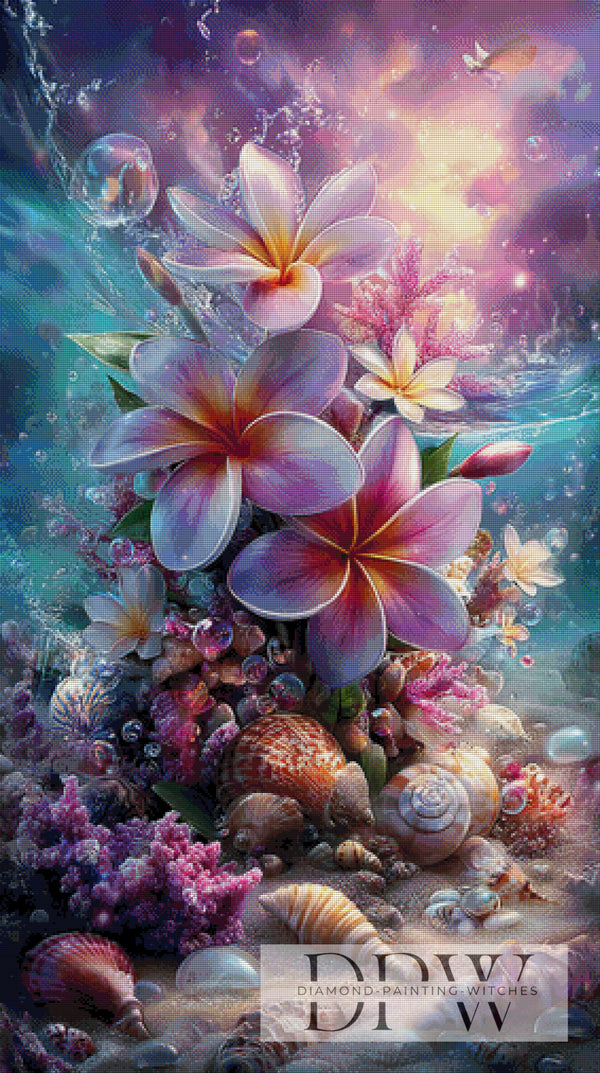 Frangis im Wasser by ellufija 70x125cm mit 320 Farben DWP-4579 ...